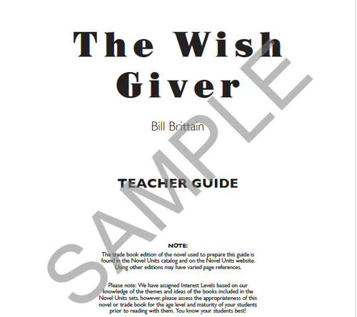 The Wish Giver Novel Units® Teacher Guide Novel Study | TPT