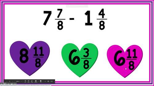 Distance Learning - Add and Subtract Mixed Numbers with Like Denominators