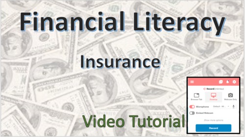 Financial Literacy – Insurance – Video Tutorial by Carol Schmidt