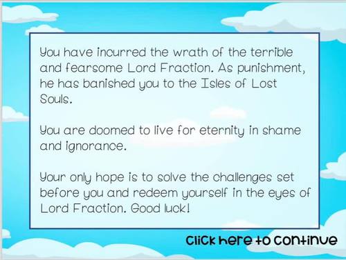 3rd Grade Fractions Digital Math Game | Interactive No-Prep Review Activity