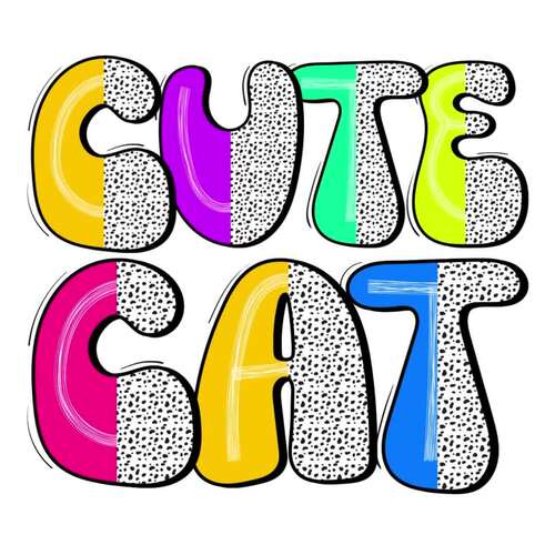 Vivid Half Dot Doodle Alphabet bulletin board letters font for teachers