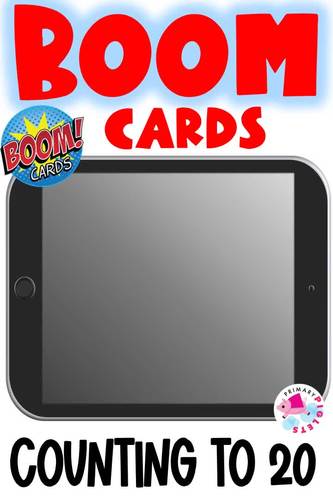 COUNTING TO 20 MATH BOOM CARDS - MARDI GRAS by Primary Piglets | TPT
