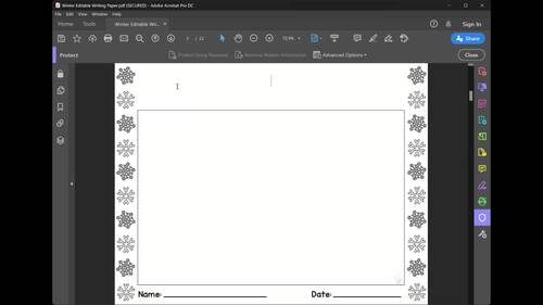 *Editable* Primary Writing Paper *Winter/Christmas* Pack by Cynosure