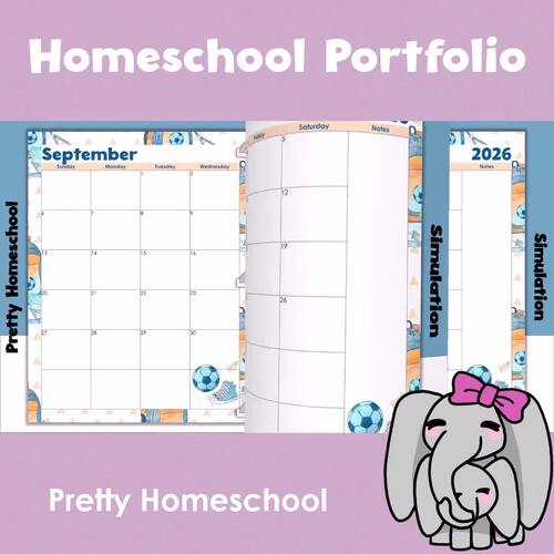 Homeschool Portfolio 2026–2027 | Record Keeping & Organization Binder