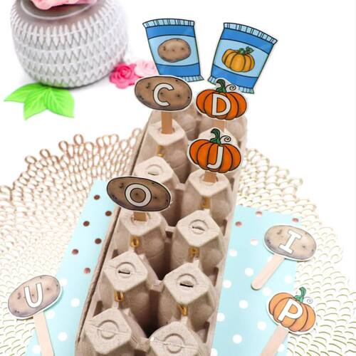 Garden Alphabet Activity - Vegetable Letter Matching - Plant ABC ...