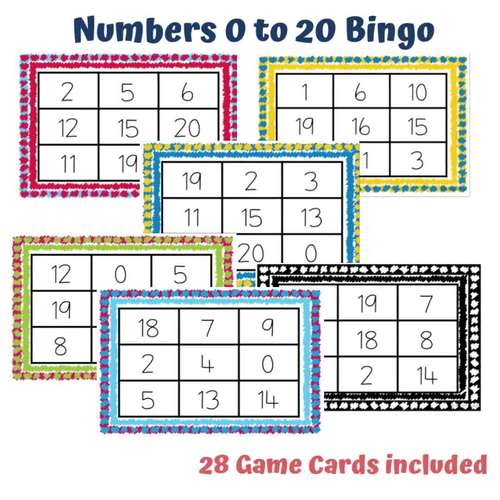 Number Bingo 0 to 20 by Alison Hislop - Mathful Learners | TpT