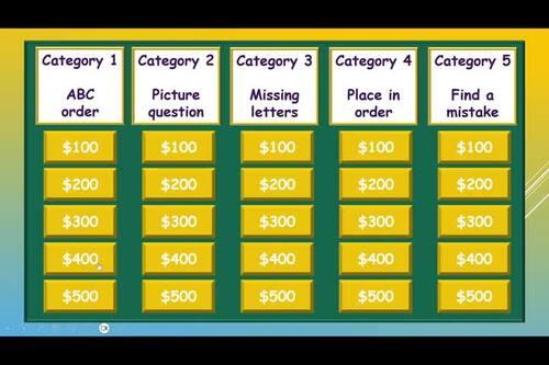 ELA, Phonics, Jeopardy Game, Graphemes, Vowel Teams, UFLI aligned, 93-97