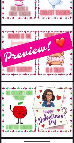 Teacher and Staff Printable Valentines by Lit is the Life | TPT