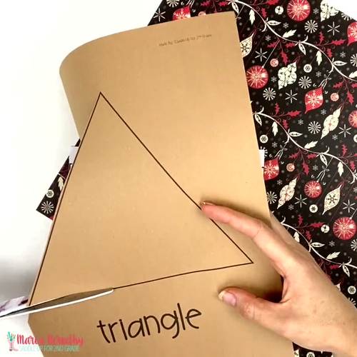 2D Geometric Shapes Reindeer Day Christmas Math Craft Christmas ...