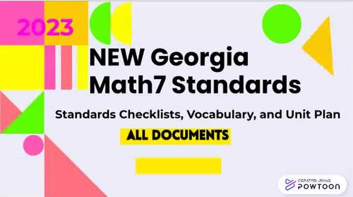 NEW! Georgia 7th Grade Math Standards 2023 Posters, Checklists ...