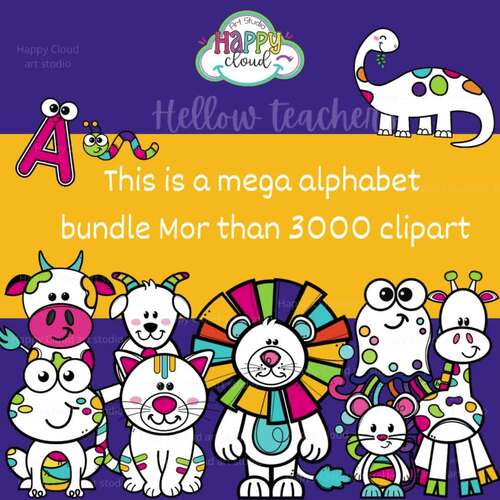 Alphabet Clipart bundle/Beginning Sound Bundle /mor than 3000 clipart