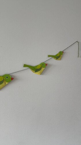 Green Birds Foldable Template | Printable Christmas Activity by Tinker ...