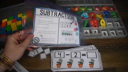 Subtraction Math Activity by Fun Hands-on Learning | TPT