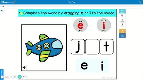 Boom Cards Short e and i Confusion Practice Digital Activity | TPT
