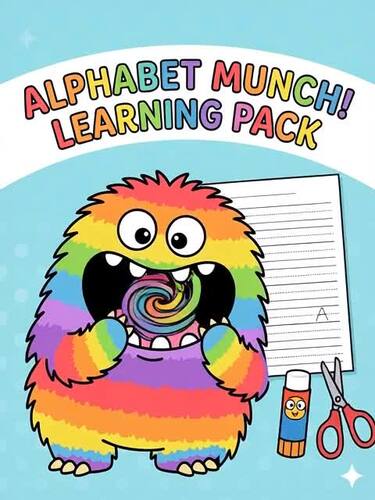 CVC Phonics MUNCH! / Word Families & Feed the Vowel Monster Bundle Activity