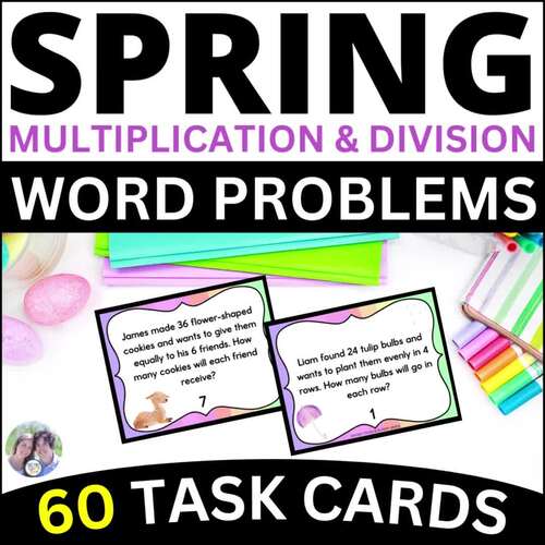 Spring-Themed Multiplication & Division Word Problems Bundle For 2nd ...