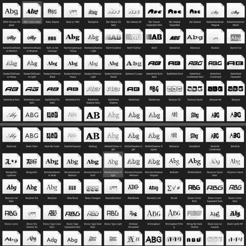 195 fonts Personal or Commercial Use perfect fonts Bundle by Aymen store