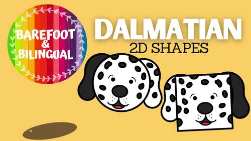 Dalmatian Clipart - 2D Shape Clipart by Barefoot and Bilingual Clipart ...