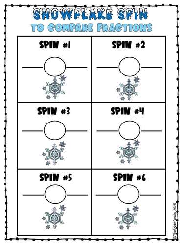 Winter Fraction Activities- 4th Grade Converting & Comparing Fractions ...