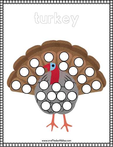 Fall Dot Marker Activity, Fall Do-A-Dot Marker Fine Motor, Fall/Autumn