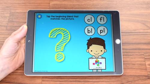 Digital Interactive PDF Games - Beginning Blends by A Spoonful of Learning