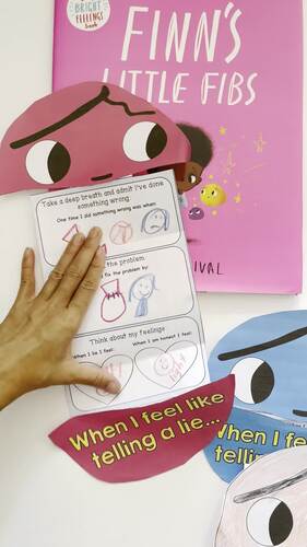 Finn's Little Fibs Book Craft: Honesty Activity- Tips for dealing with lies