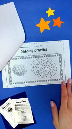 Value shading practice activity by Patricia Lopes | TPT