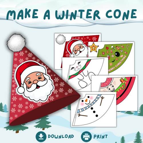 Cut and Paste Christmas | Cut & Paste Winter Craft | Holiday Craft ...