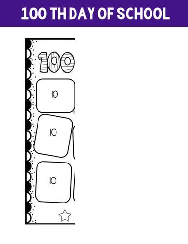 100th Day of School Snack Mat | 100th day of school activities | TPT