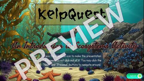 Giant Kelp Ecosystem Activity | An Introduction to Ecosystems Digital Lab