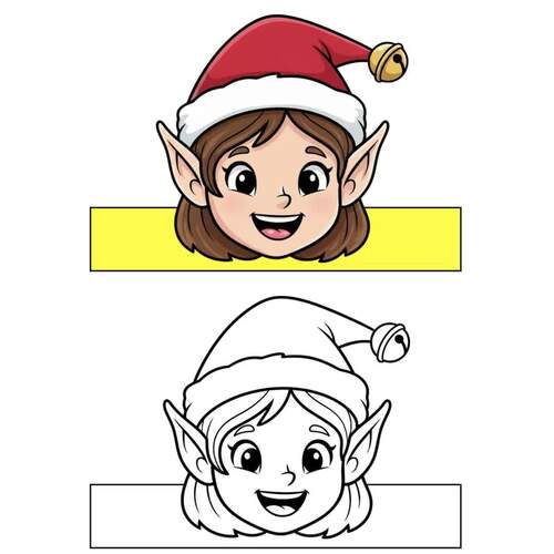 Santa & Friends Paper Crown Hat Christmas Craft Activity – Printable ...