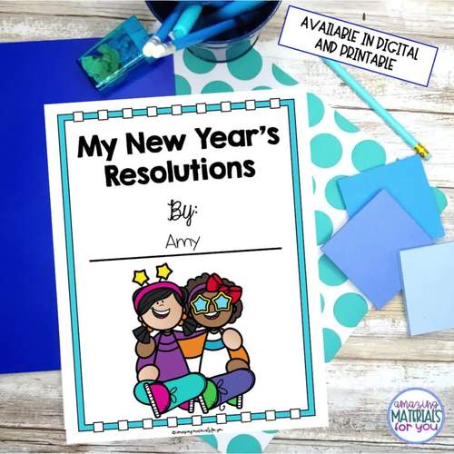 New Year Reflection and Resolution Packet Updated Yearly | TPT