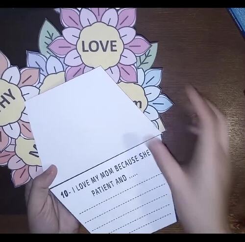 10 Reasons Why I Love My Mom - Mum Booklet by The learning panda 4