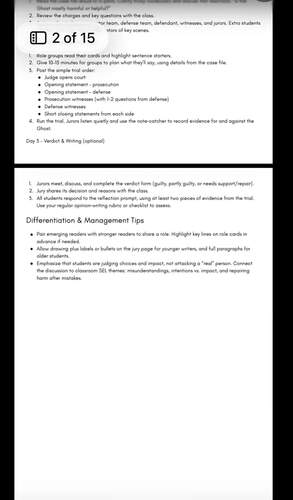 Halloween Mock Trial Activity- Ghost on Trial: Opinion & Argument Writing