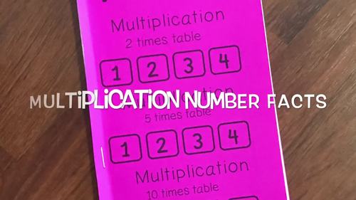 Multiplication Speedy Numbers Booklets BUNDLE - Multiplication Number Facts