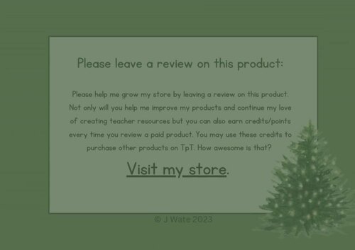 Winter Trees Merry Christmas Bunting Banner and Festive Classroom Decor ...