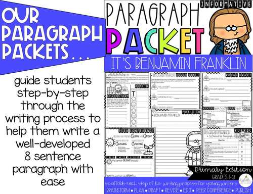 It's Benjamin Franklin | Biography Paragraph Packet | Informational Writing