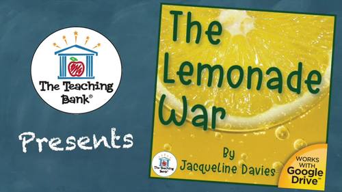 The Lemonade War Novel Study Book Unit by The Teaching Bank | TpT