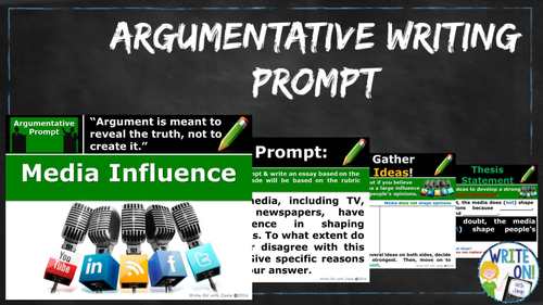 Argumentative Writing Essay Prompt | Media Influence | Print and Digital