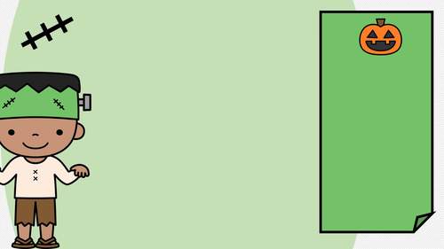 Frankenstein Halloween PowerPoint Google Slides Background Templates ...