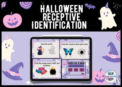 Halloween Receptive Identification Boom Cards for Students by SLP for ...