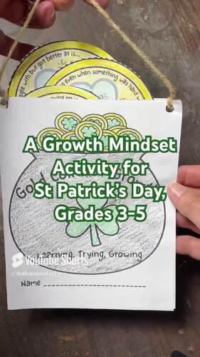 A Growth Mindset St. Patrick's Day Activity | SEL | Grades 3-5 | TPT