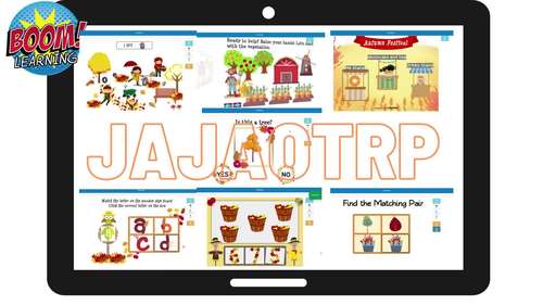 Autumn Bundle 7 in 1 - Boom Cards Distance Learning by jajaotrp | TpT