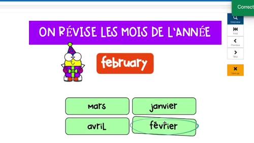 French Months Birthday Activity BOOM CARDS | Anniversaire & Mois SET 2