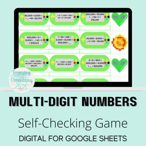 Read & Write Multi-Digit Numbers Self-Checking For Google Sheets