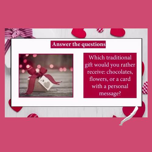 Valentine's Day. ESL Speaking Cards by EslMaterialsKr | TPT