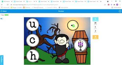 BOOM CARDS HALLOWEEN: BEGINNING SOUNDS and LETTERS by Ms Herraiz