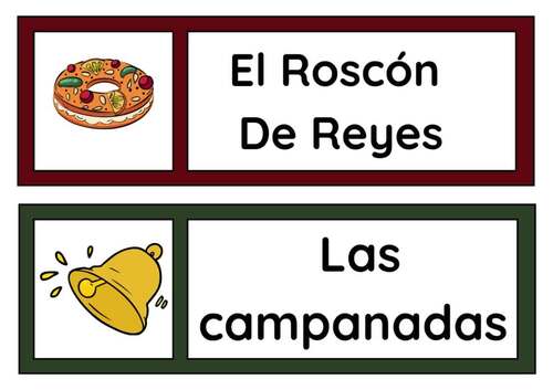 Spanish Christmas in Spain Word Wall Bulletin Board by Pasajero Spanish