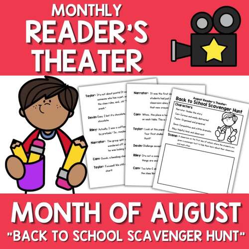 August Readers Theater Play | Fun Skit Activity | Back to School ...