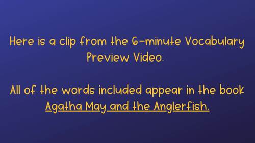 Agatha May and the Anglerfish Companion Activities, Vocabulary, Research